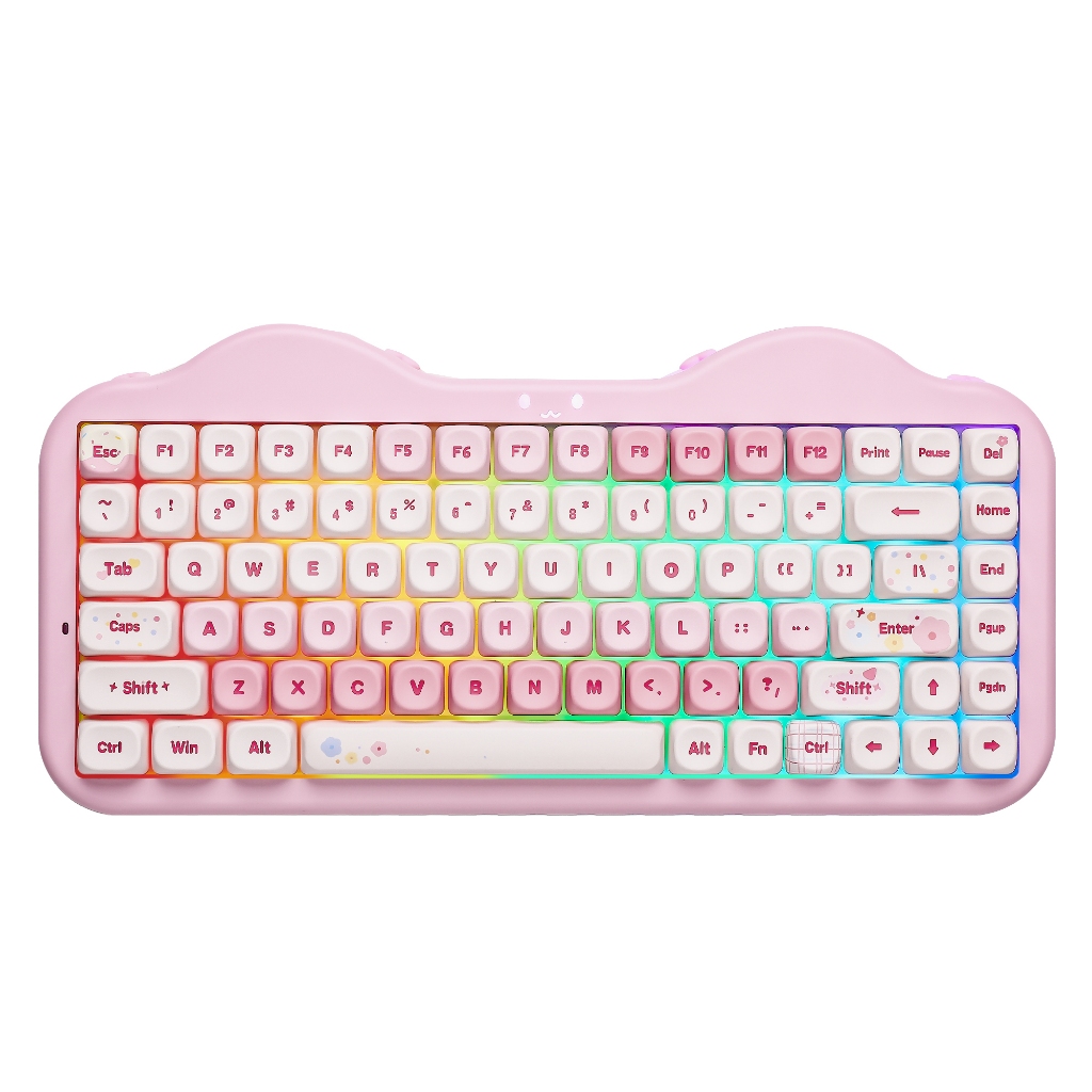 YUNZII C75 Wireless Mechanical Keyboard,75% Custom Game Keeb,Gasket Hot ...