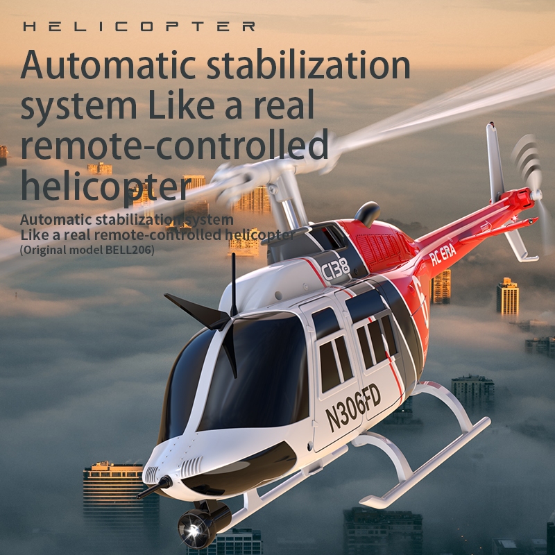 RC ERA C138 1:33 BELL 206 Jet Ranger 6-axis Gyro Stabilized Altitude ...