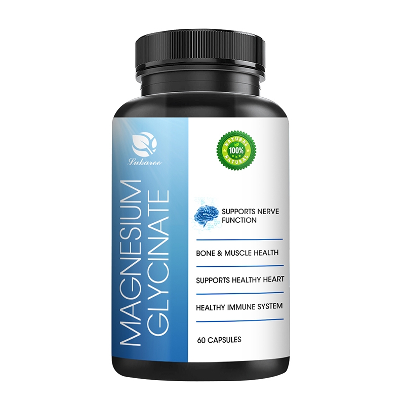 Lukaree Magnesium glycinate Hard Capsules – Relaxation Sleep, Muscle ...