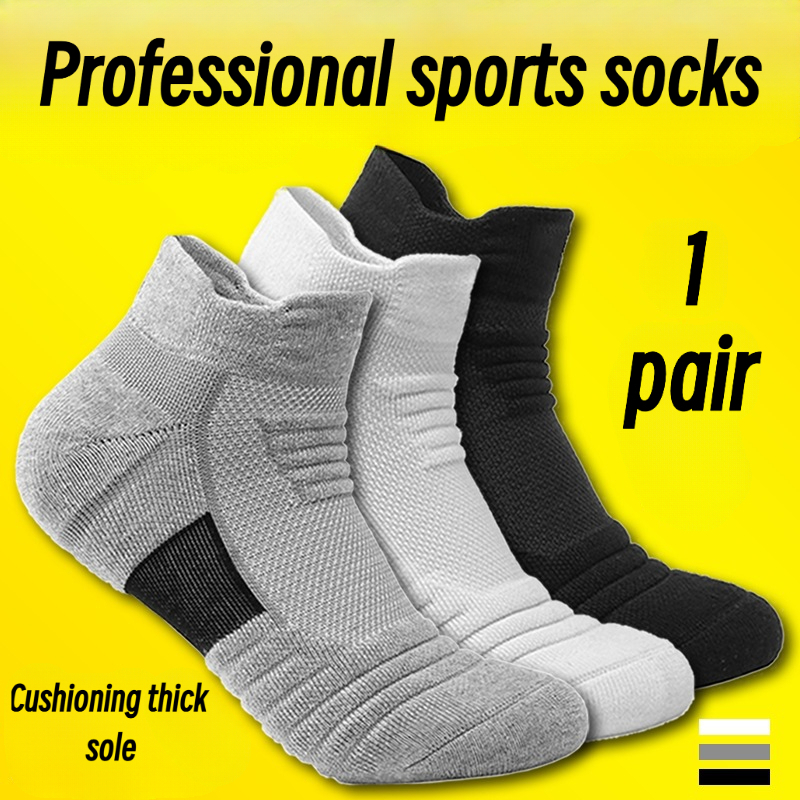 Athletic Socks Men's - Basketball Running Sports Socks Mid-Calf ...