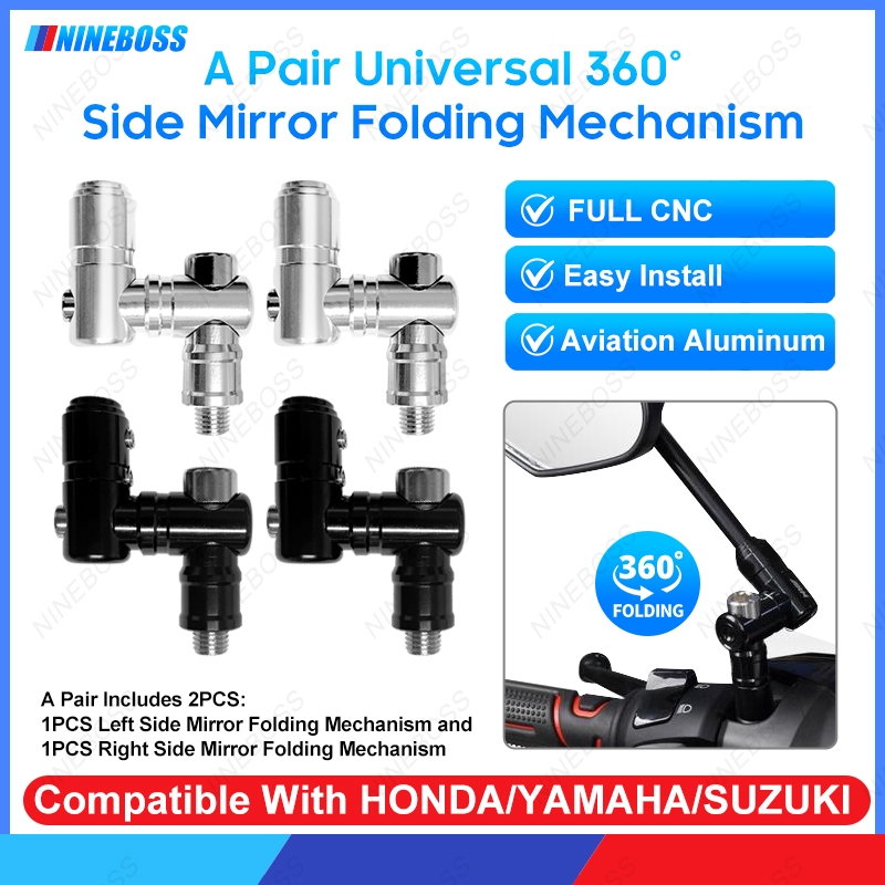 A Pair Universal 360 Degree Side Mirror Folding Mechanism 360 Degree ...