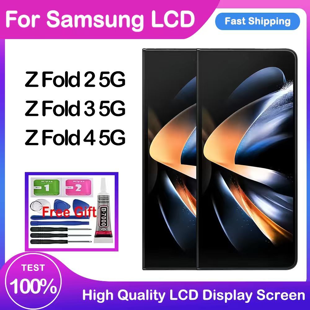 For Original AMOLED Samsung Galaxy Z Fold 2 5G Z Fold 3 5G Z Fold 4 5G ...