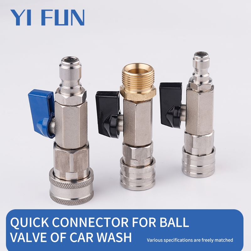 High Pressure Car Washer Ball Valve Quick Connector Car Washer Valve ...