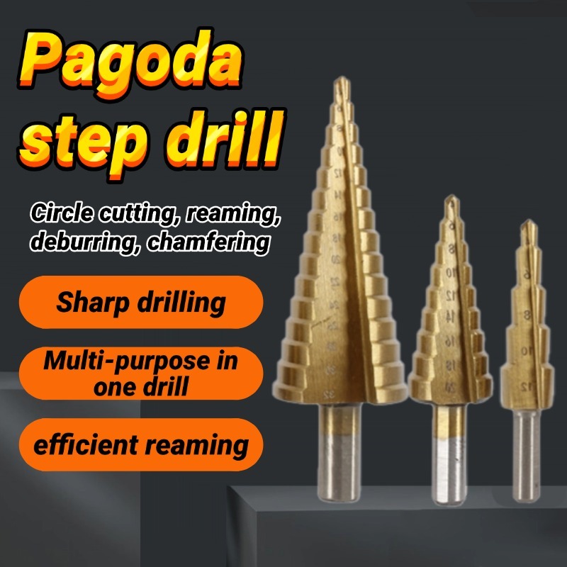 Hexagonal handle straight groove ladder dril Metal High Speed Steel Bit ...