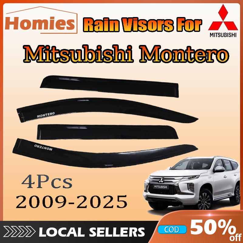 Rain Visors For Mitsubishi Montero 2009-2025 Rain Guard Window Visor ...