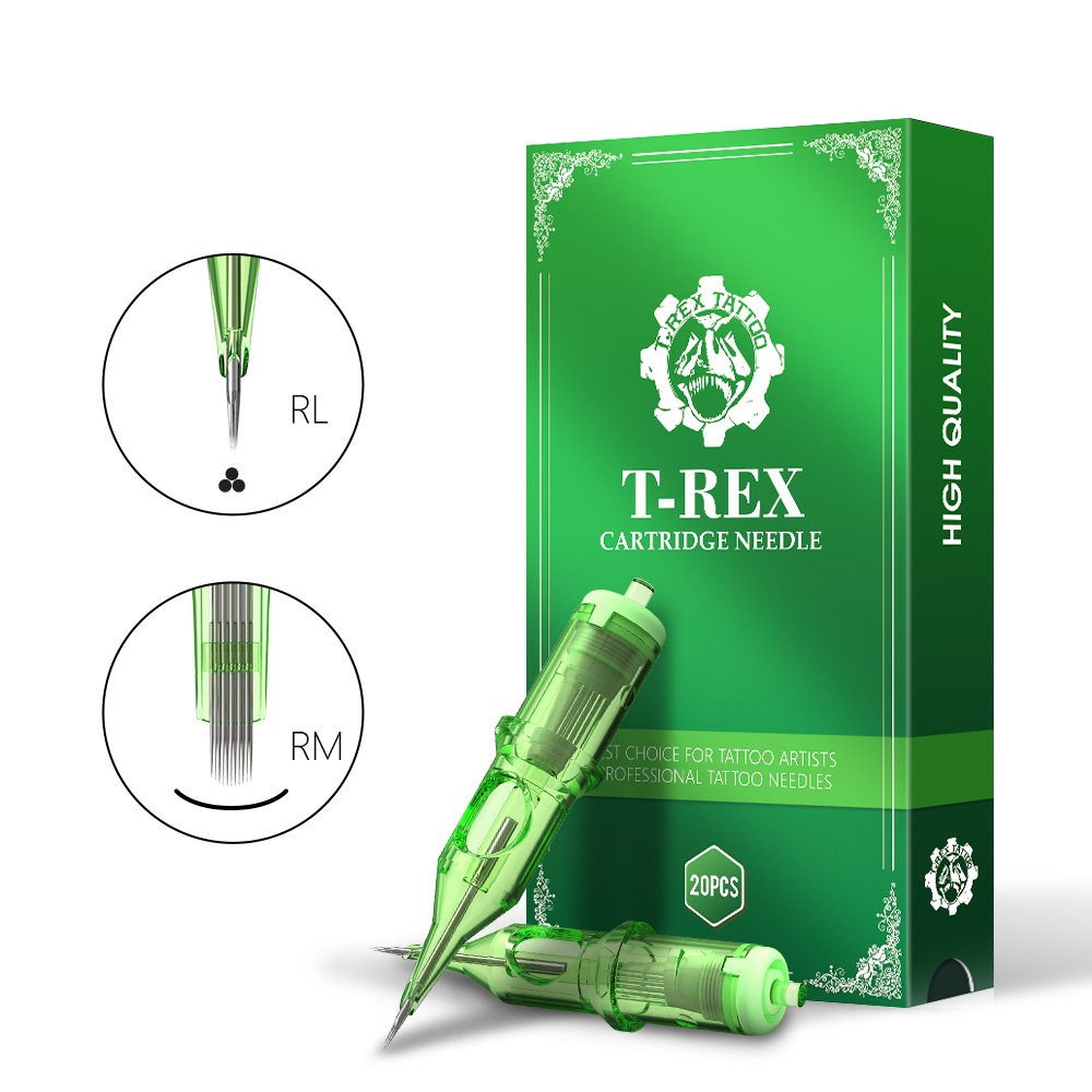 T-Rex 20pcs Tattoo Cartridge 0.35mm Permanent Makeup Cartridges RL/RM ...