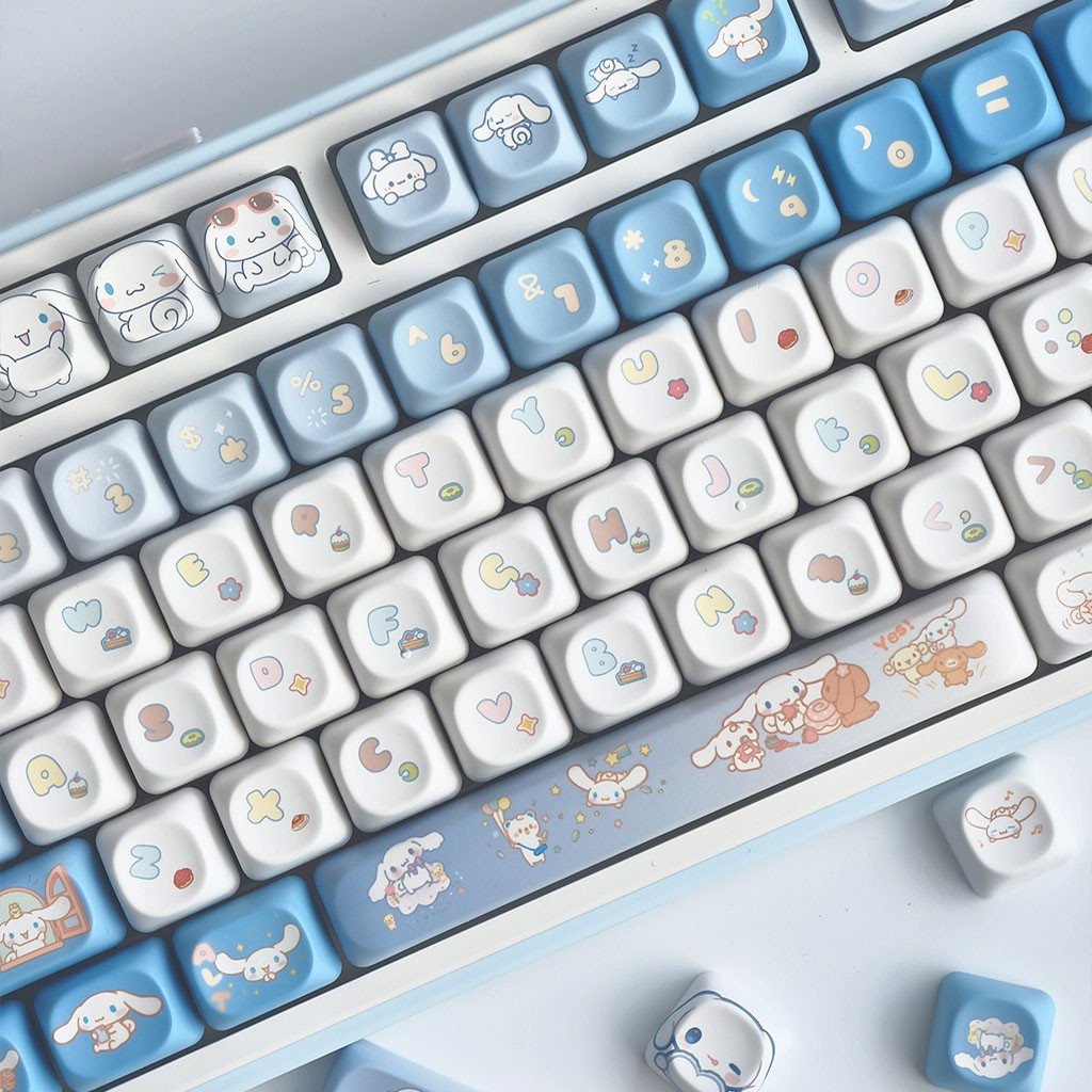 Cinnamoroll Keycaps MOA Profile 130 Keys PBT Dye Sublimation Aula F75 ...