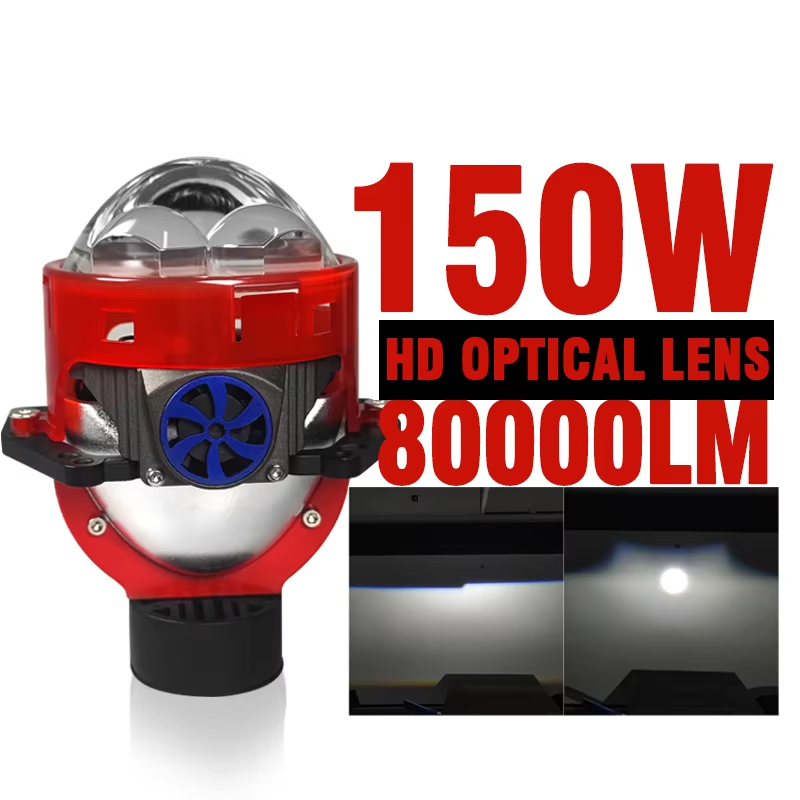 Bi-led Projector Lenses 150w 80000lm For Headlights Hyperboloid Angel ...