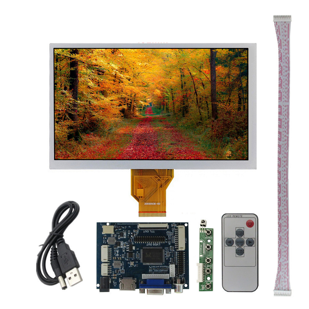 8 Inch 800x480 Portable DIY LCD Display Screen with HDMI/VGA/AV Driver ...