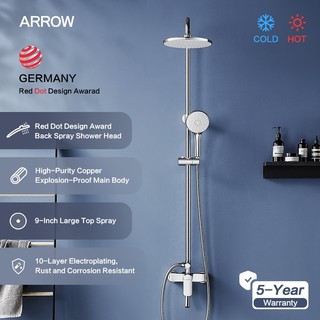 ARROW Bathroom Shower Set Hot And Cold Rain Shower 304 Stainless Steel ...