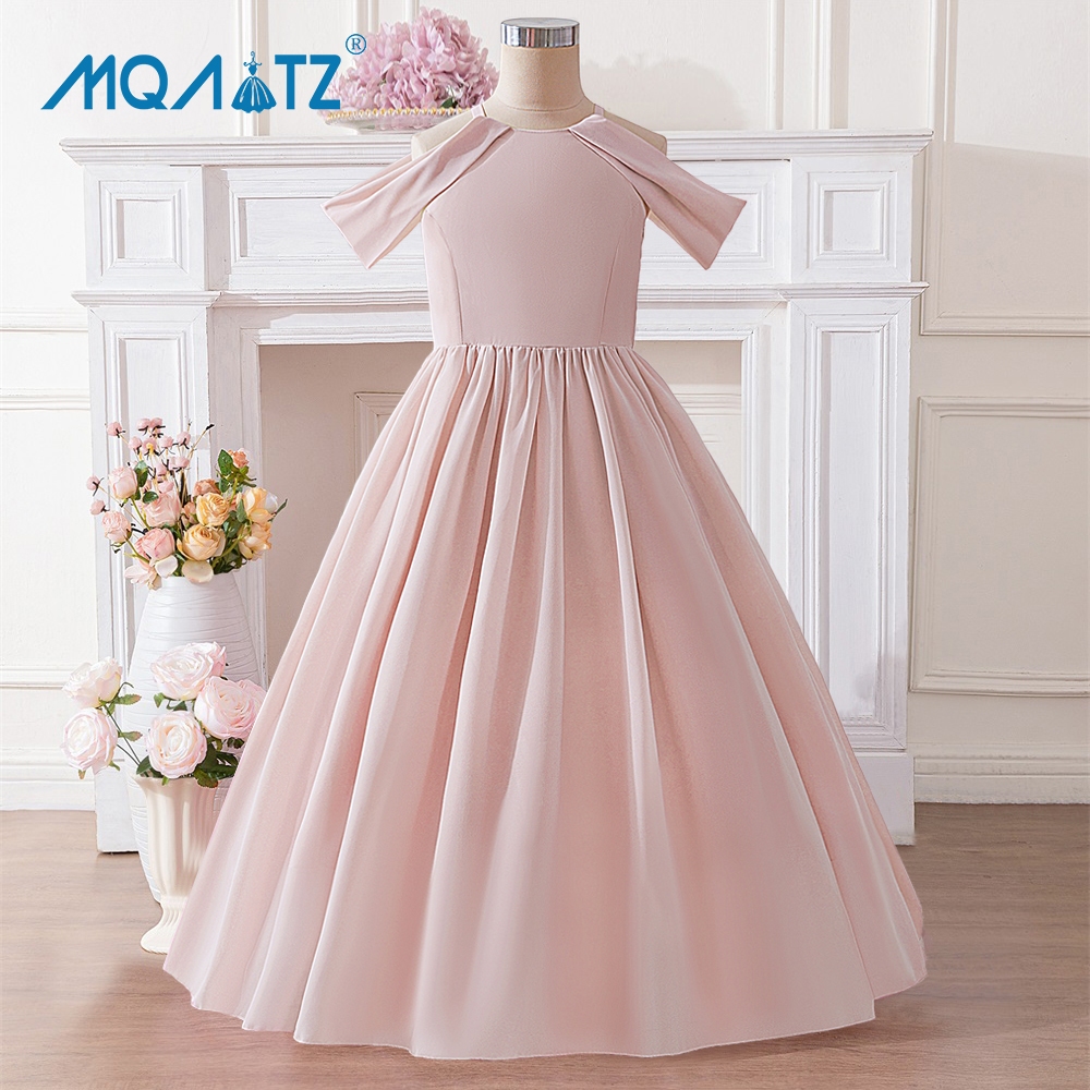MQATZ Long Princess Girls Backless Dress For Children Costume Suspender ...