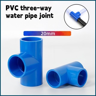 100pcs pvc blue fitting,pvc blue tee,3-Way PVC Pipe Connector,PVC Pipe ...