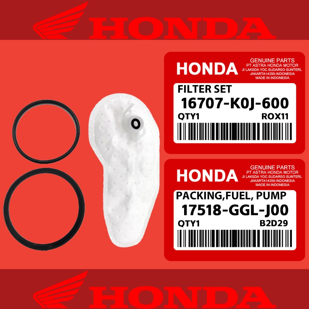 Honda Fuel Pump Filter+Oring Set for Genio/XRM/Click/RS125 (K0J)-ZADRLY ...