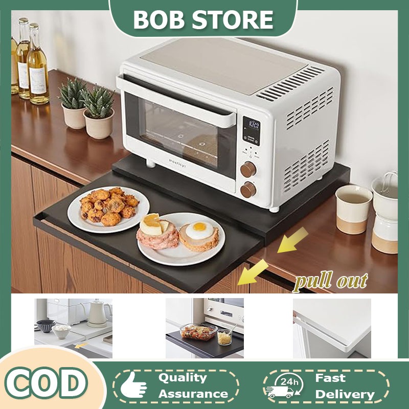Pull-Out Microwave Oven Extension Board Microwave Oven Shelf Adjustable ...
