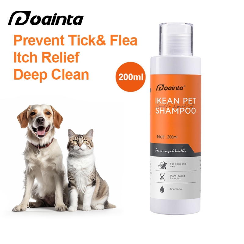 PUAINTA Pet Cat Dog Shampoo Anti Flea and Tick Itch Relief Skin Disease ...