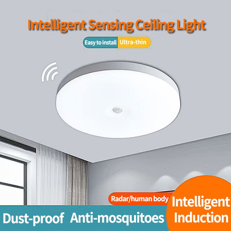 Intelligent Radar Sensing Ceiling Light Ultra-thin LED Ceiling Lamp 18 ...