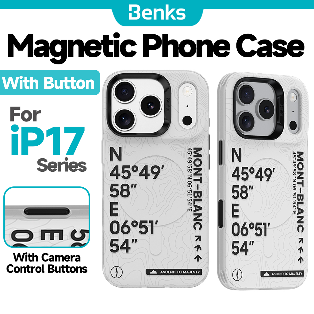 [Benks Official] Benks Magnetic Phone Case for IPhone 17 16 Plus 15 14 ...