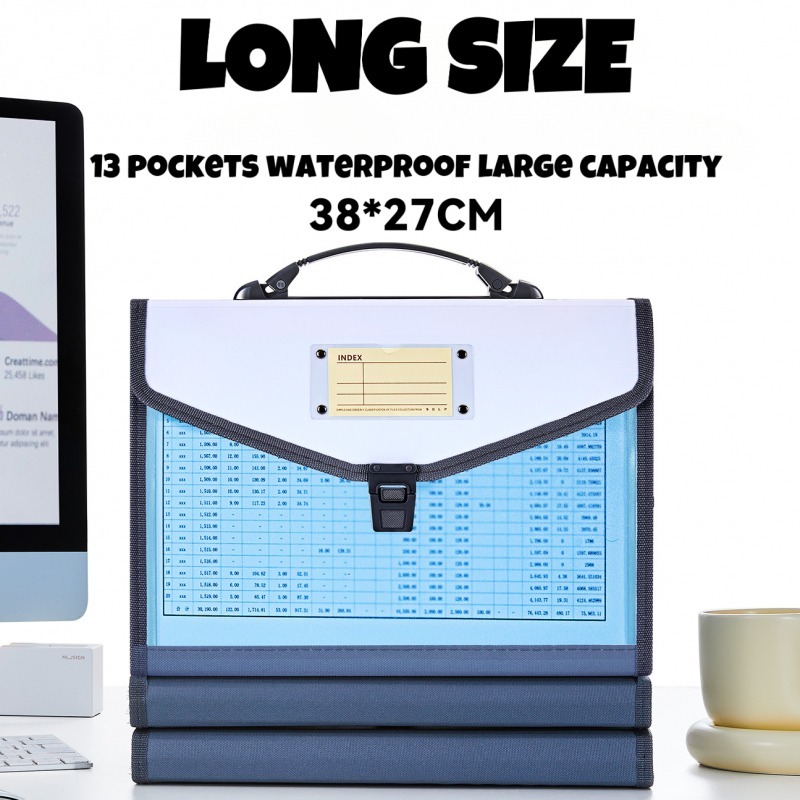 Long Expanding File Folder Organizer Document Organizer File Organizer ...
