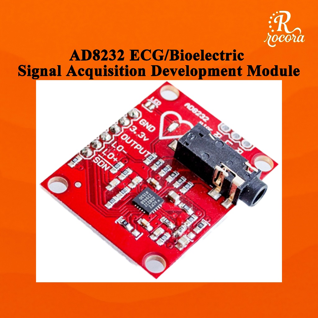 AD8232 ECG Signal Acquisition Module Heart Rate Monitor | Shopee ...