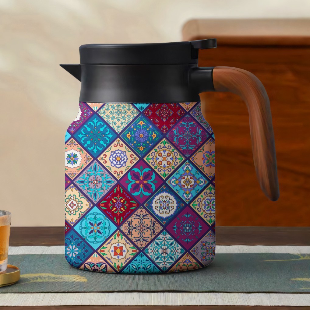 1000ML Thermos Tea Pot, Thermos with Infuser, Thermos Flask,Stainless ...