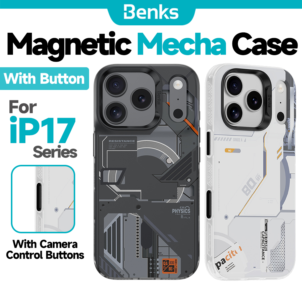 [Benks Official] Benks Magnetic Mecha Phone Case with Camera Button for ...