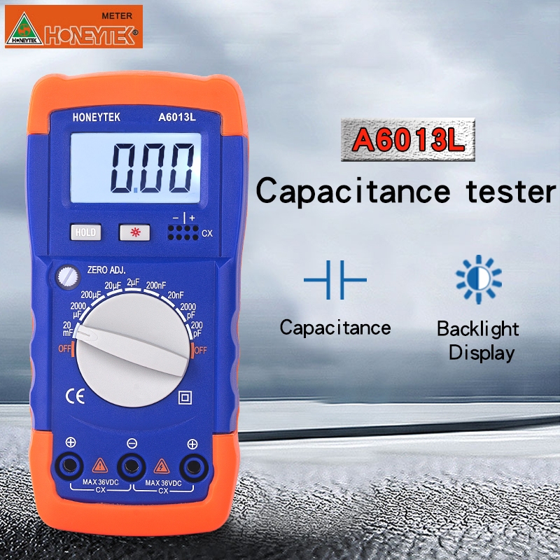 A6013L Capacitor Tester Digital Multimeter 20000μF Professional ...