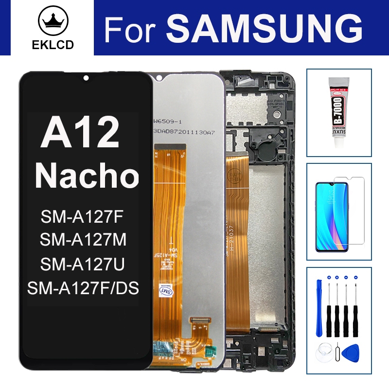 6.5" LCD Display For Samsung Galaxy A12 Nacho A127 A127M A127F/DS Touch ...