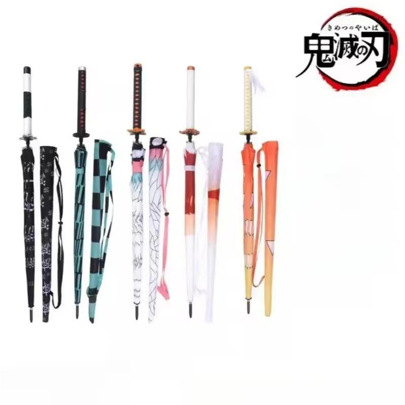 COD Anime Demon Slayer Katana Umbrella Kimetsu No Yaiba Giyuu Parasol ...