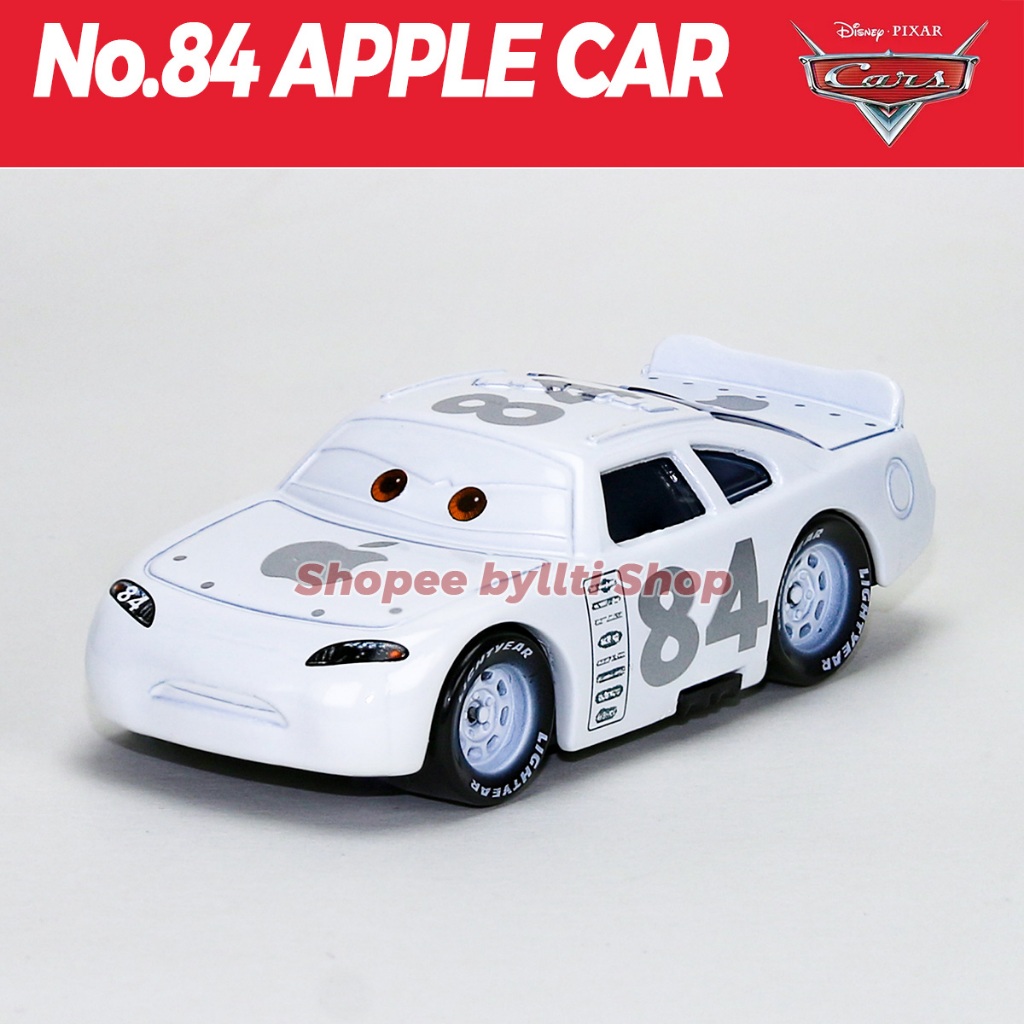 Mattel Disney Pixar Cars No.84 Apple Car 1:55 Diecast Car McQueen Toys ...