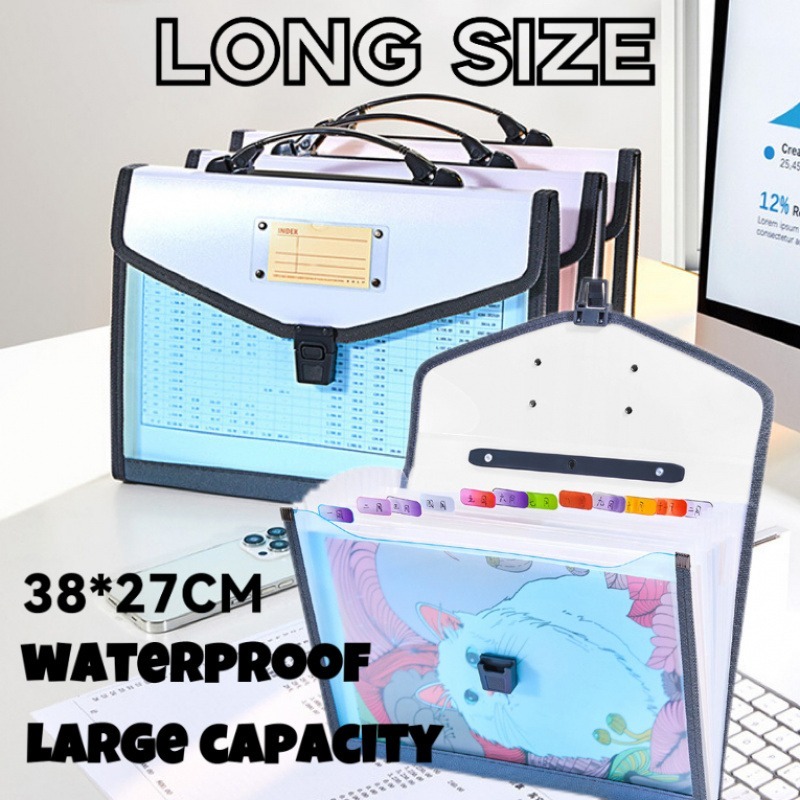 Long Expanding File Folder Organizer Document Organizer File Organizer ...