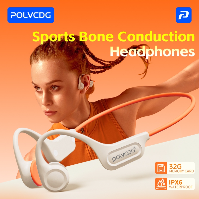 Polvcdg-X15 32G Bone Conduction Headset Not In-ear Wireless Earphone ...