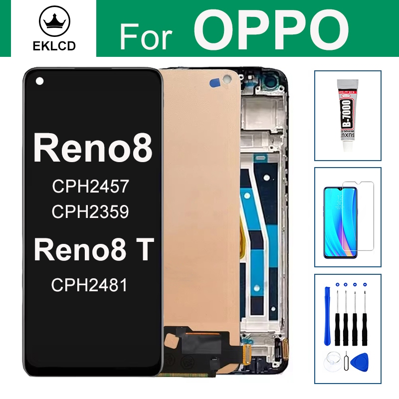 Display For OPPO Reno8 Reno 8 T 8T 4G 5G CPH2481 CPH2457 LCD Touch ...