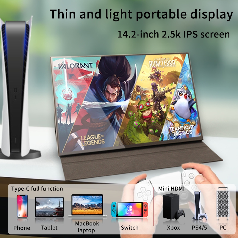 14.2-inch 2.5K HD Portable Display 100sRGB Wide Color Origin 90HZ High ...