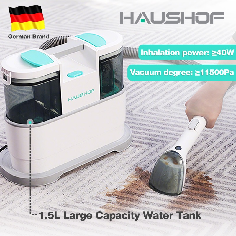 HAUSHOF Portable Carpet Spot and Upholstery Vacuum Cleaner Lightweight ...