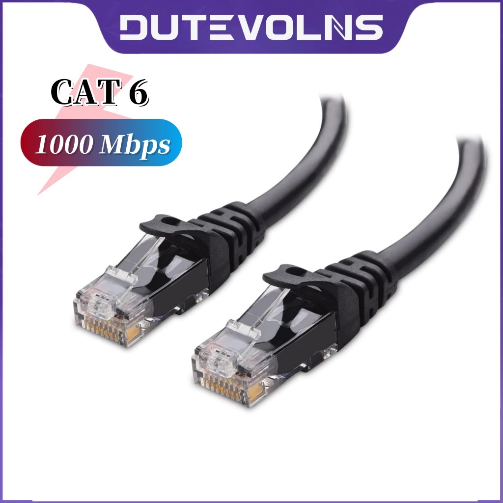 Dutevolns 5M-50M Lan Cable Ethernet CAT6 RJ45 1000Mbps Internet Network ...