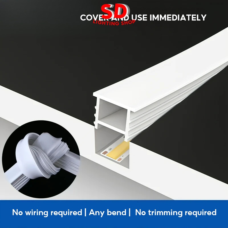 LED soft silicone sleeve light strip embedded flexible light strip ...