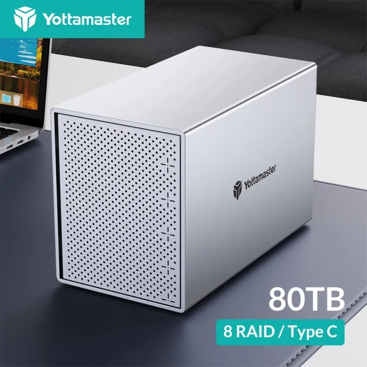 Yottamaster PS500 5 Bay 2.5"/3.5" SATA HDD Enclosure 6Gbps USB C HDD ...