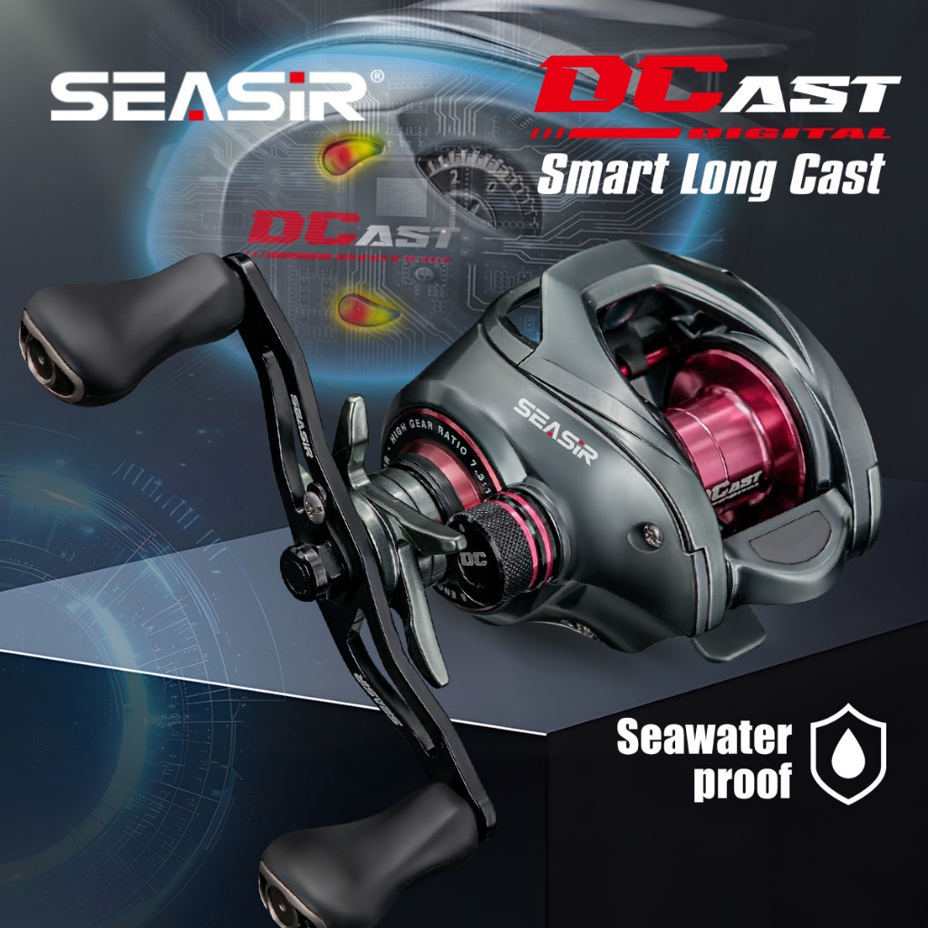 SEASIR DCAST DC Baitcasting Fishing Reel Digital Control long cast ...
