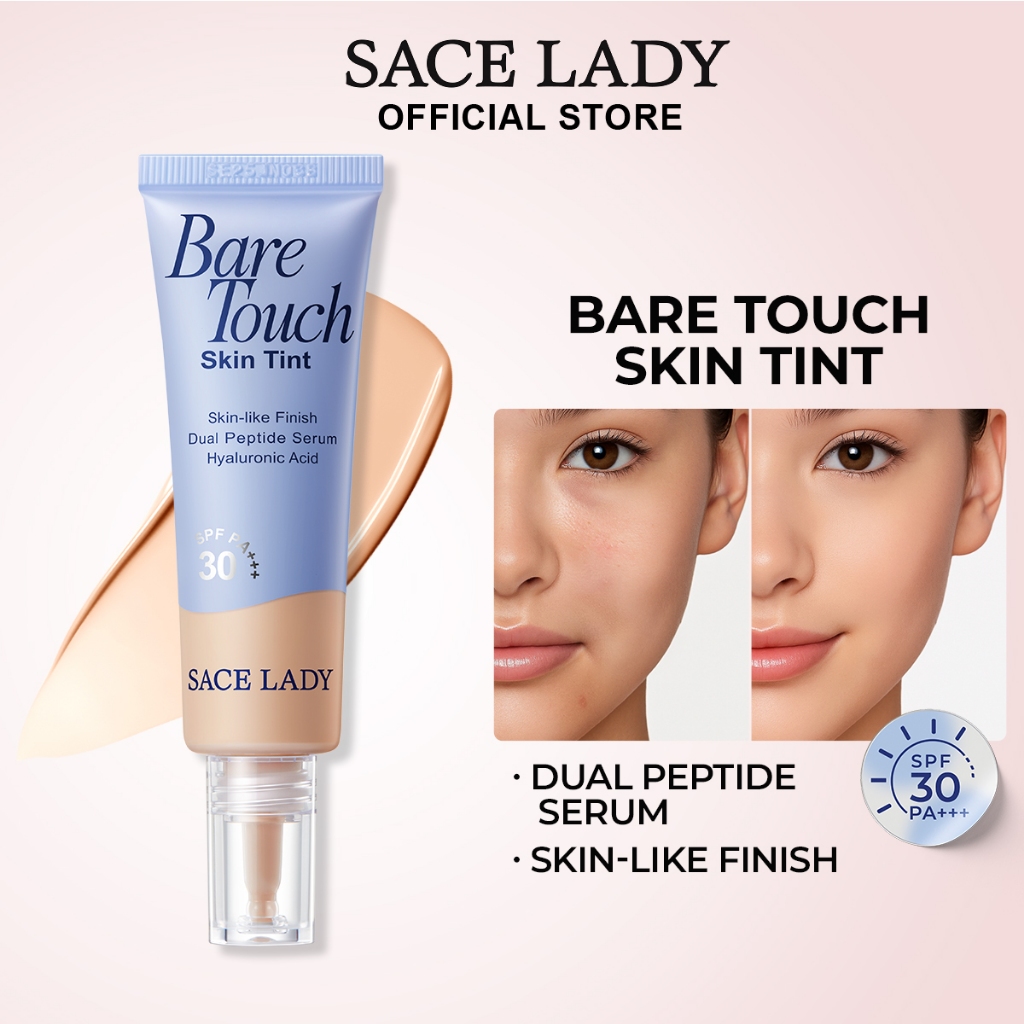 SACE LADY Long Lasting Liquid Foundation Skin Tint Skin-Like Finish And Breathable Transfer ...
