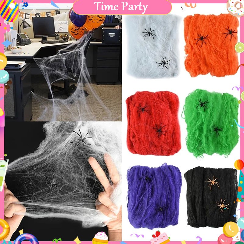 Halloween Decoration Haunted House Horror Vacuum Packaging Spider Web ...