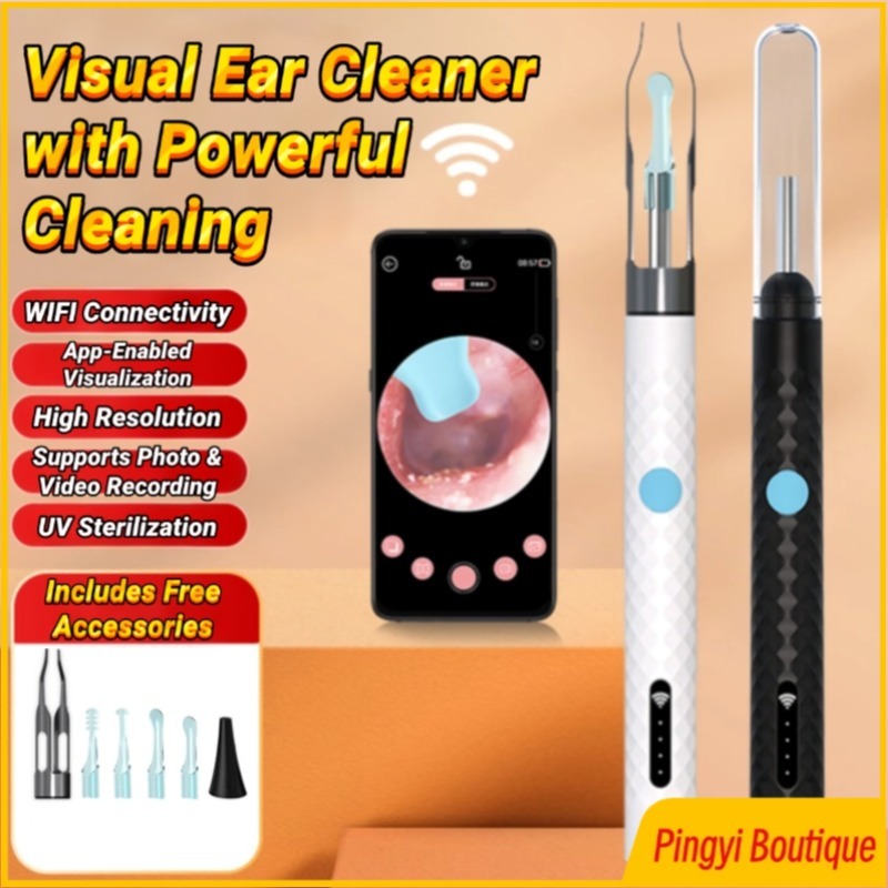 1080P Ear Cleaning Kit with 3-in-1 Camera Scoop & Tweezers - 1080P HD ...