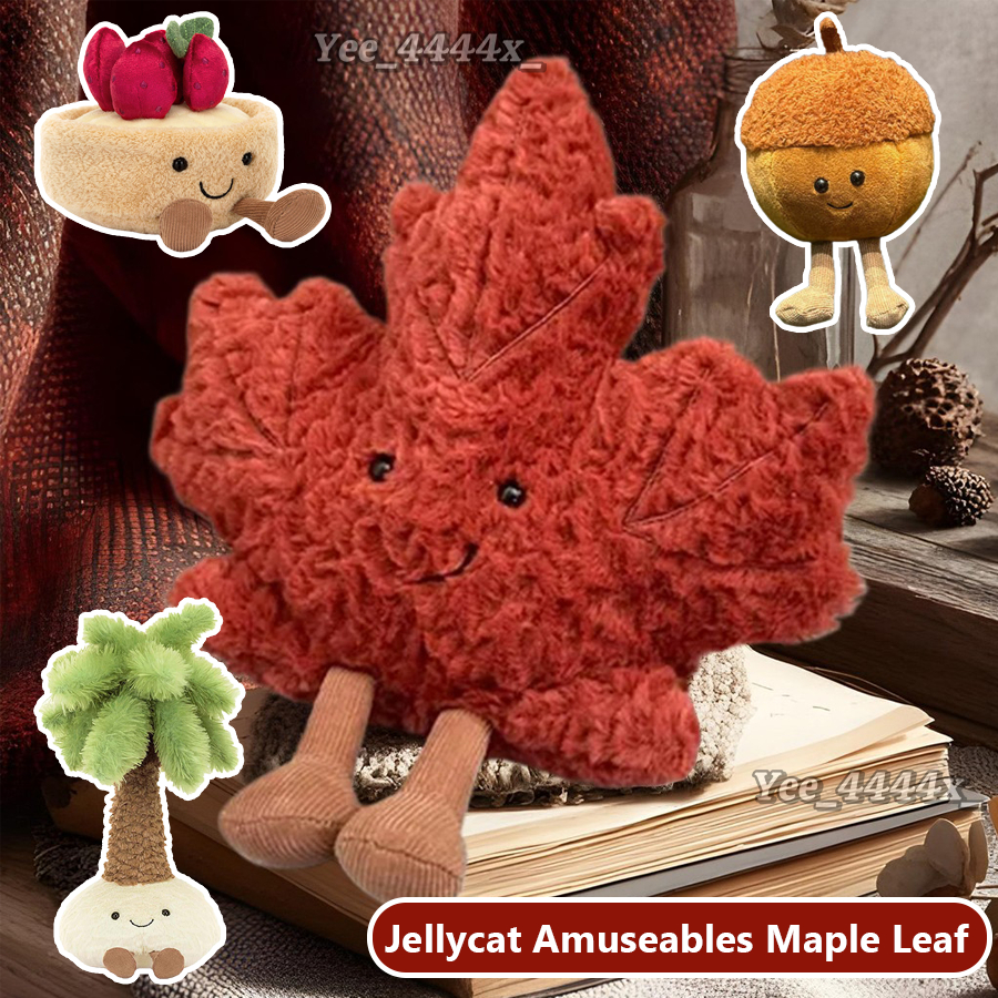 Jellycat Amuseables Maple Leaf Plush Toy Canada Limited Edition Maple ...