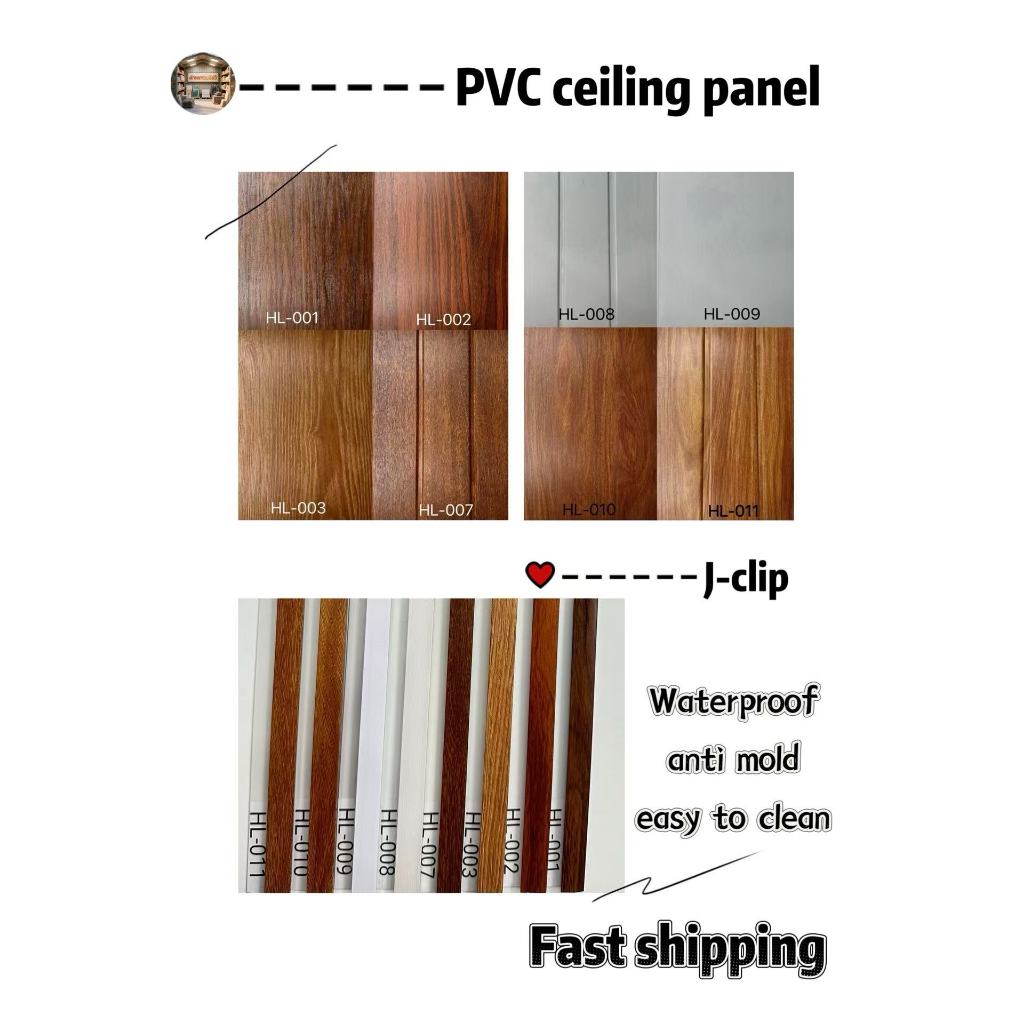 J-clip/PVC Ceiling panel/Closing Strip/PVC Ceiling Edge Strip | Shopee ...