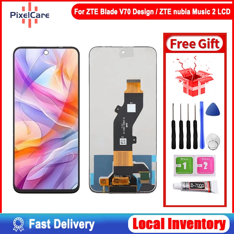 Pixelcare LCD For ZTE Blade V70 Design/ZTE nubia Music 2 LCD Display ...