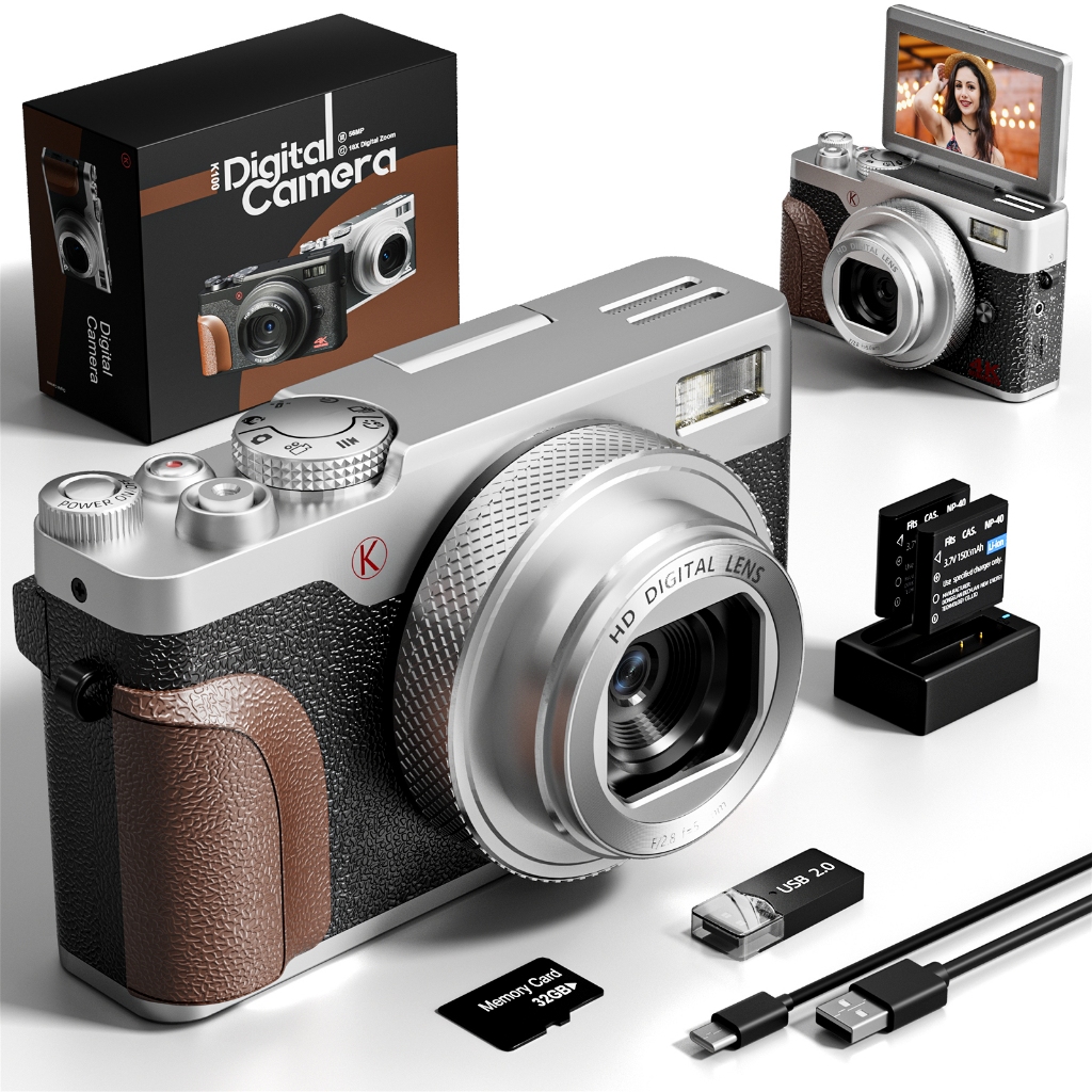 Digital Camera, 56MP Cameras for Photography, 4K Vlogging Camera for ...