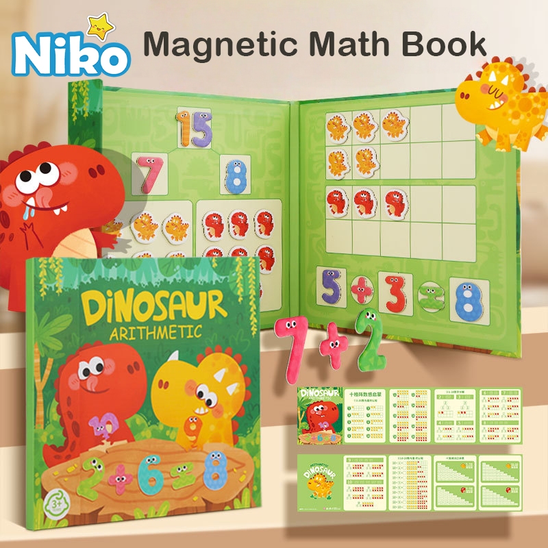 NIKO Magnetic Math Book Alphabet ABC Letter Number Spelling Book Early ...