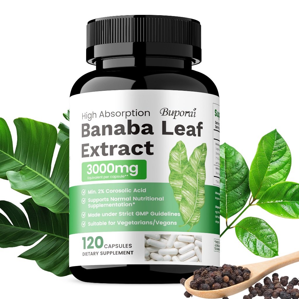 Banaba Leaf Extract - with 2% Corosolic Acid,Supporting Daily Health ...