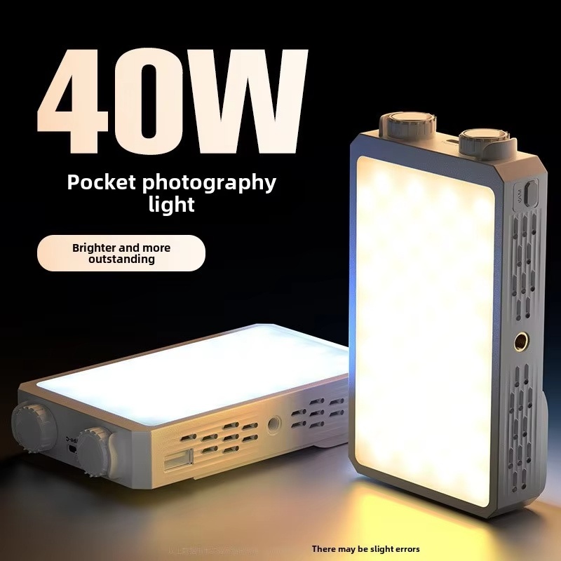 Portable LED video light 40W mini small portable fill light with built ...