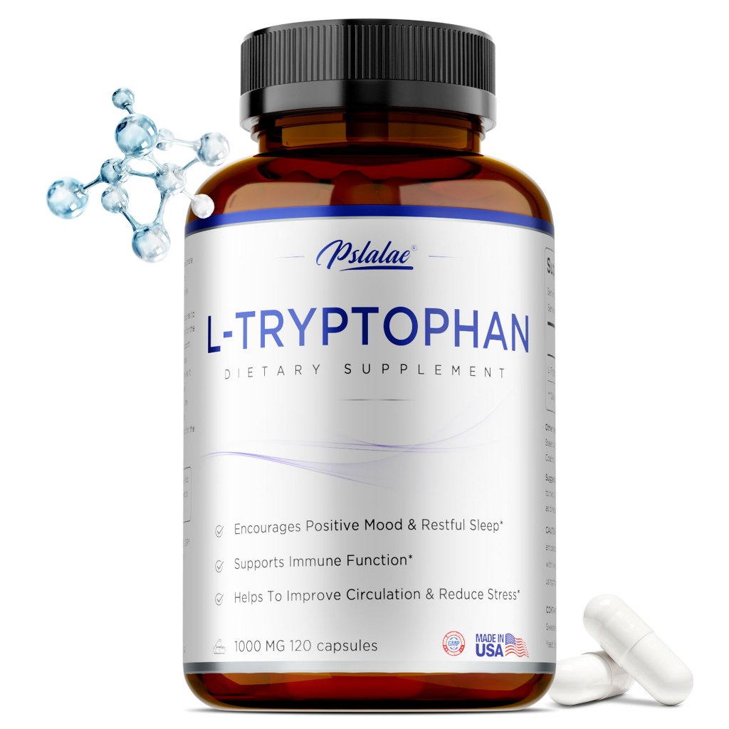 L-Tryptophan 1000 mg, Plant-Based Supplement – 30/60/120 Capsules ...