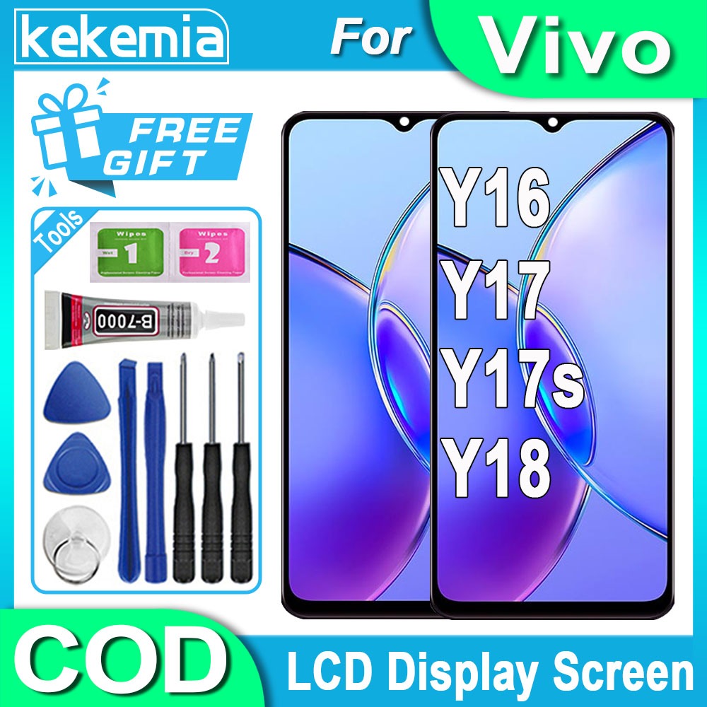 Kekemia Display For Vivo Y16 Y17 Y17s Y18 LCD Touch Screen Replacement ...